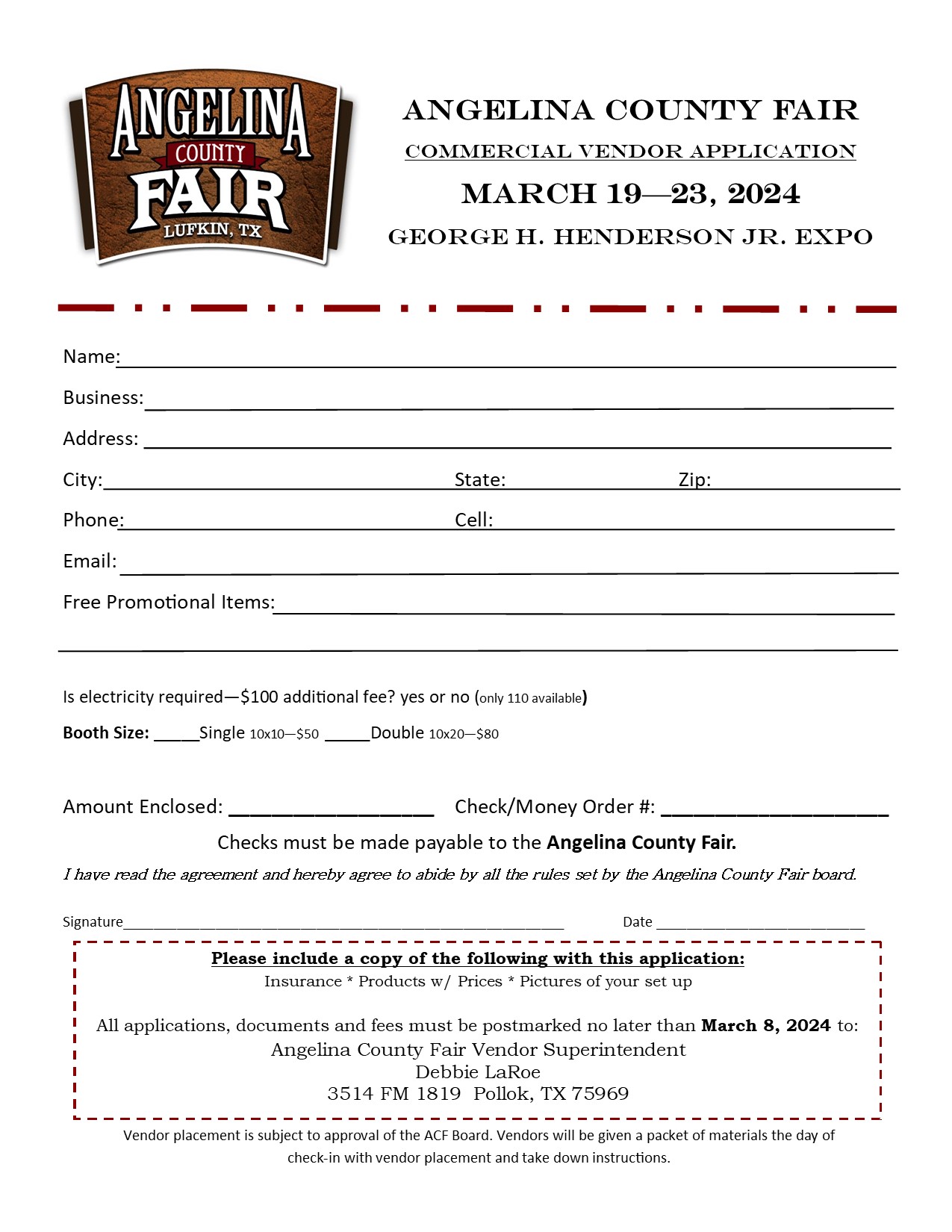Vendors – Angelina County Fair