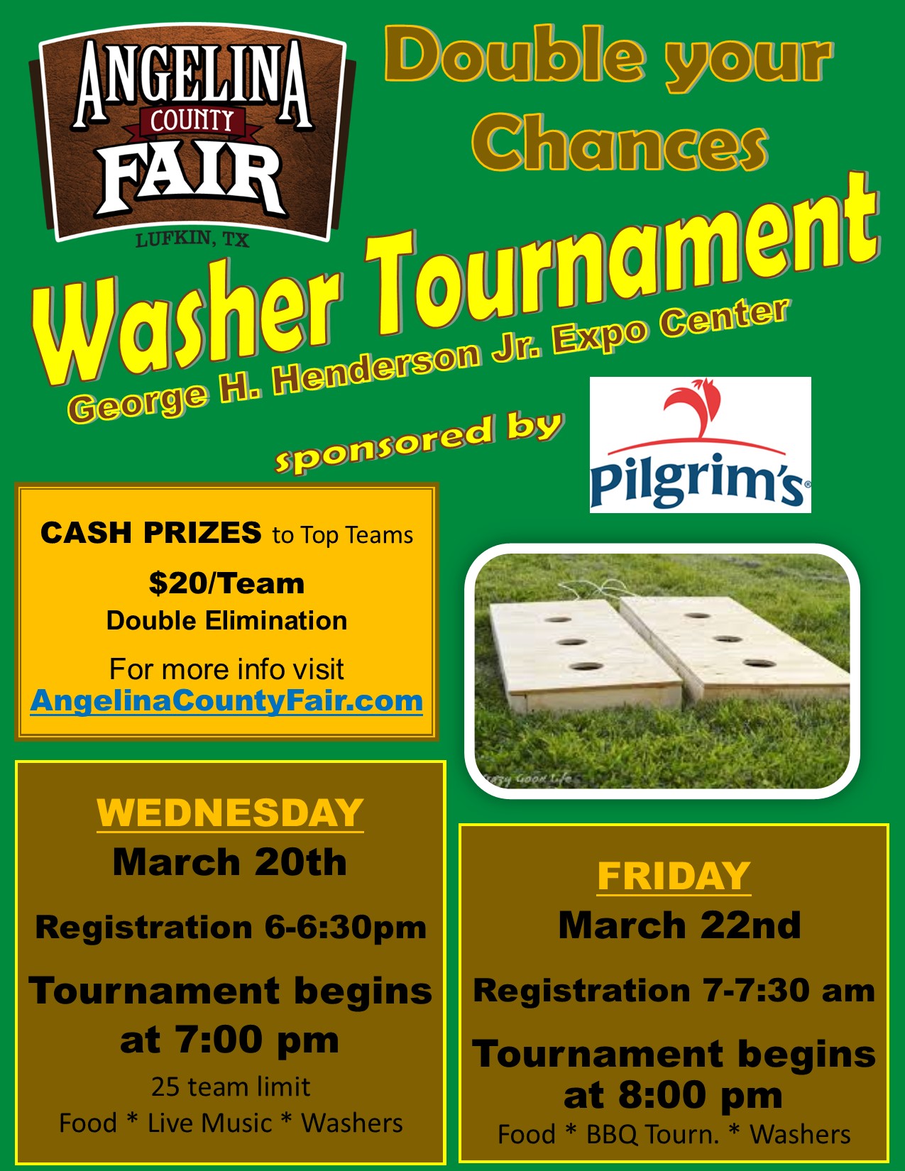 Washer Tournament – Angelina County Fair
