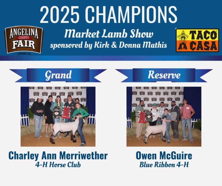 Champions Board – Angelina County Fair